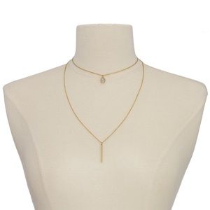 Jewelry | Gold High Low Layered Pendant Necklace | Poshmark